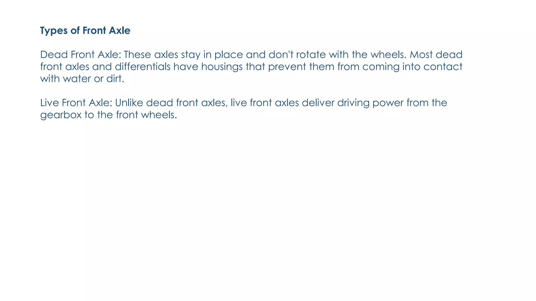 Axle | PDF