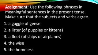 Eng7 venn diagram. sva collective nouns | PPT