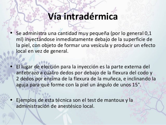 [16] vias inmediatas de administracion de medicamentos