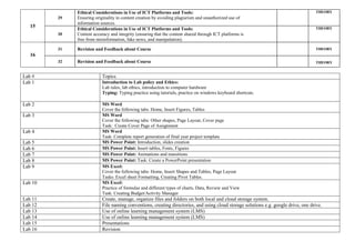 16 week plan of GE-203.doc outlines for 2023 | DOC