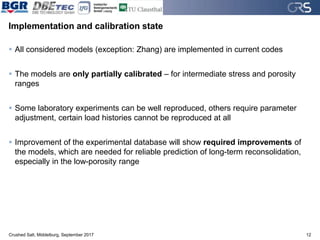 16 Reconsolidation of granular salt (DAEF report) | PPT