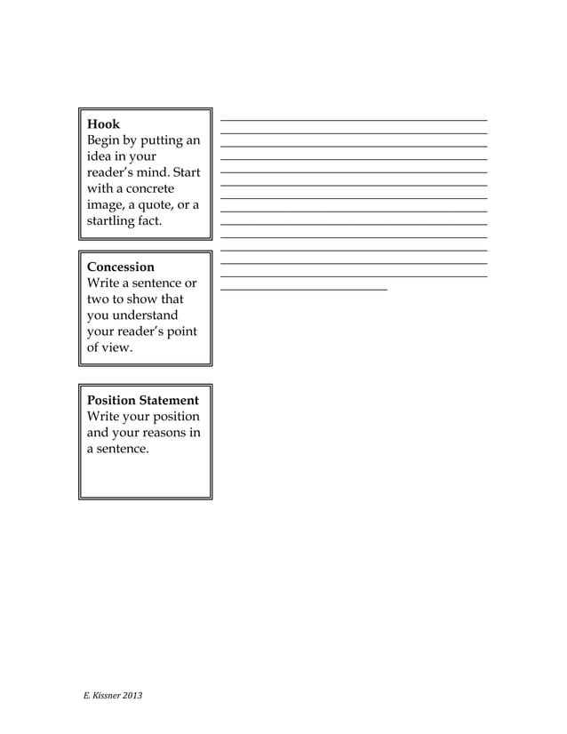 Writing an Introduction: Persuasive Essay | DOC