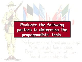 US WWI Propaganda | PPT