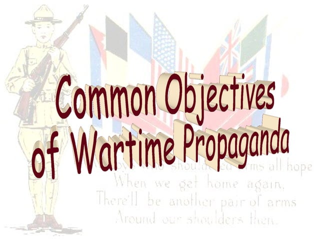 US WWI Propaganda | PPT