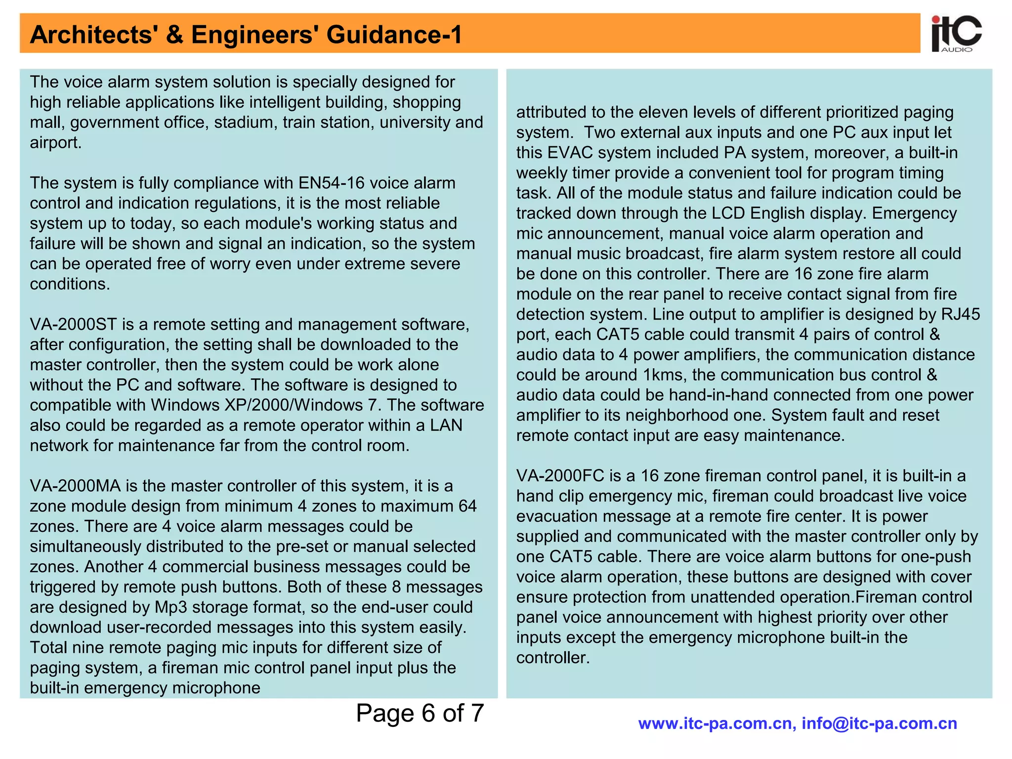 16 zone voice evacuation & pa sound system | PPT
