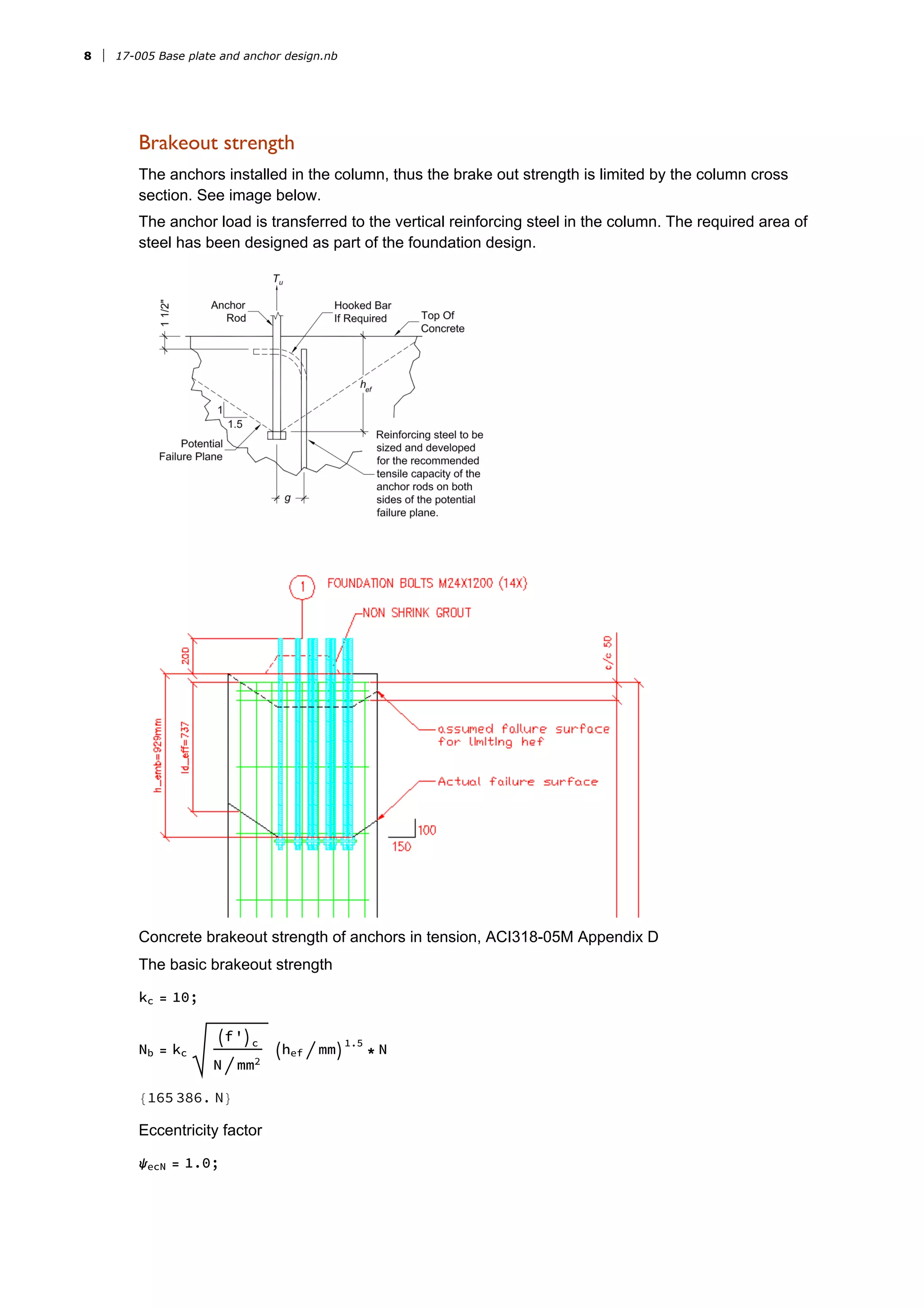 Base plate and anchor design | PDF