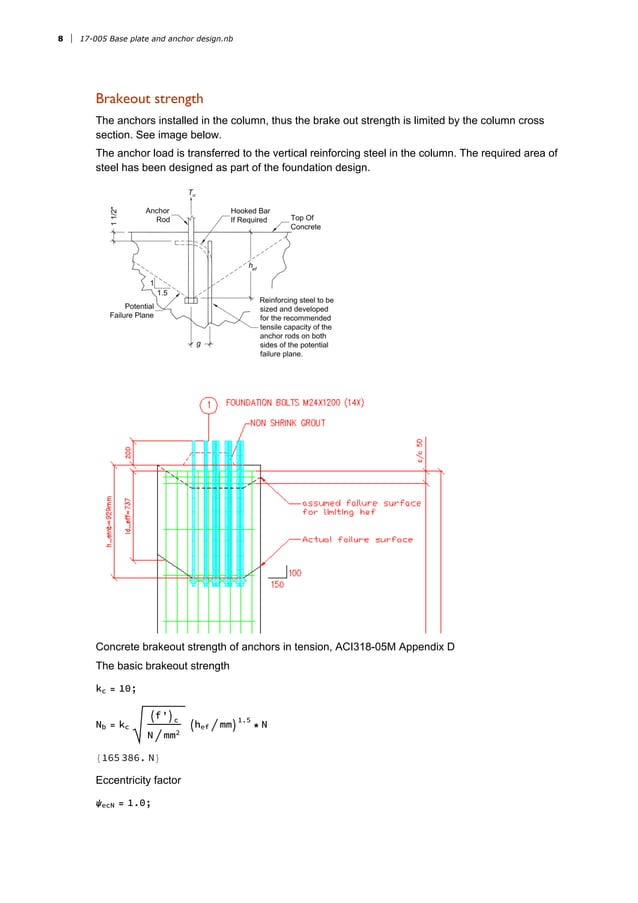 Base plate and anchor design | PDF | Civil Engineering Industry ...