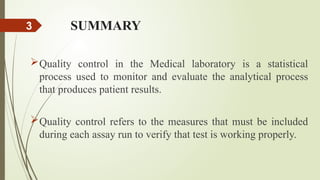 QUALITY CONTROL IN HISTOPATHOLOGY LABORATORY E.pp
