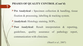 QUALITY CONTROL IN HISTOPATHOLOGY LABORATORY E.pp