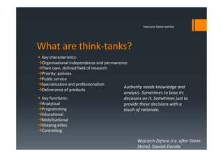 The role of think-tanks in foreign policy strategy and public diplomacy ...