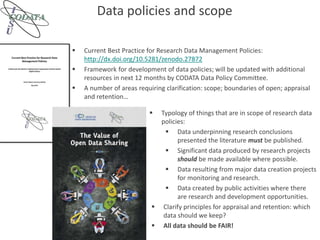 A coordinated framework for open data open science in Botswana/Simon Hodson | PPT