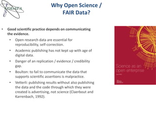 A coordinated framework for open data open science in Botswana/Simon Hodson | PPT