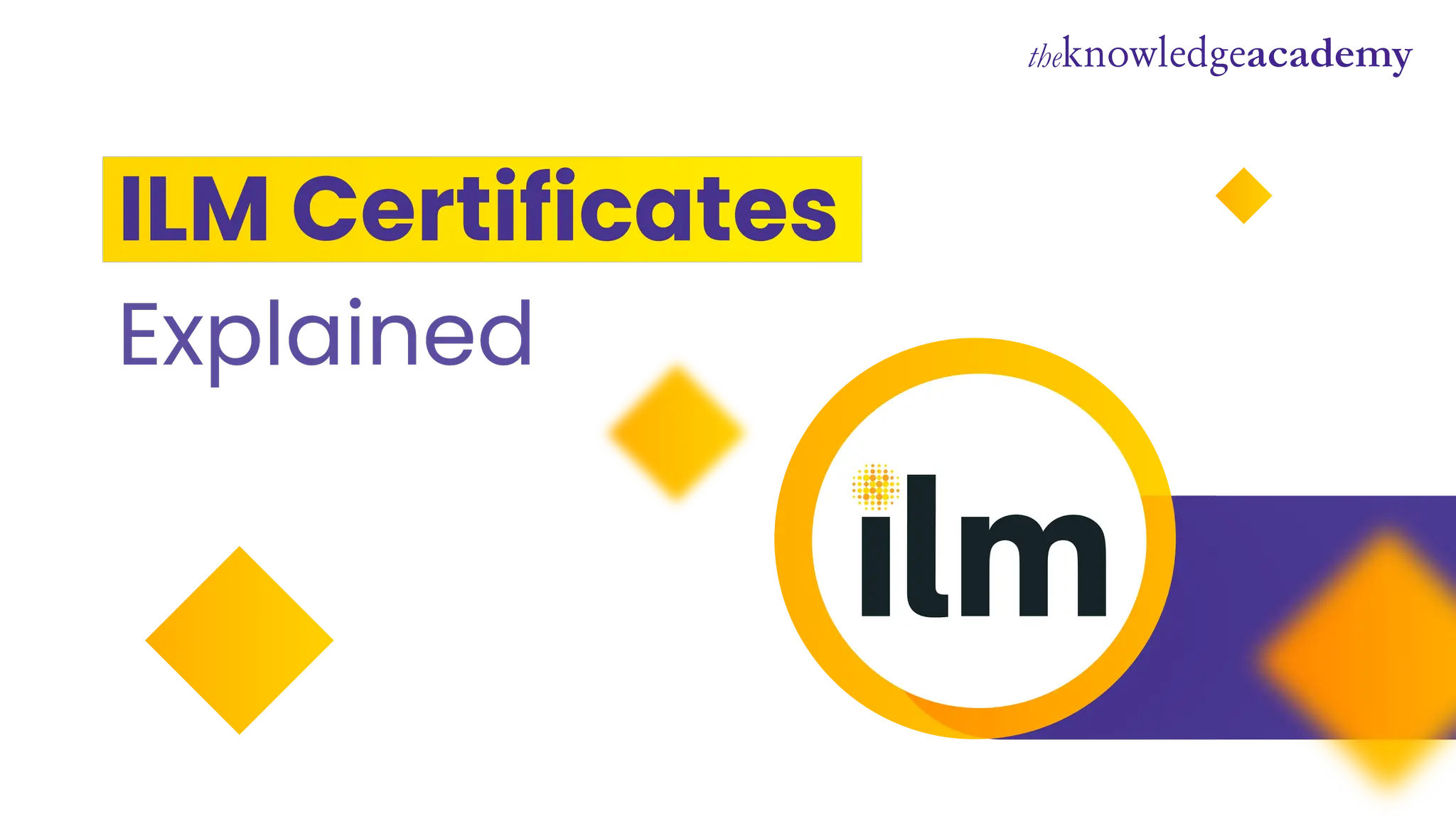 What is ILM | The knowledge Academy | PPT