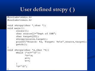 Lec 17. String and Pointers | PPT