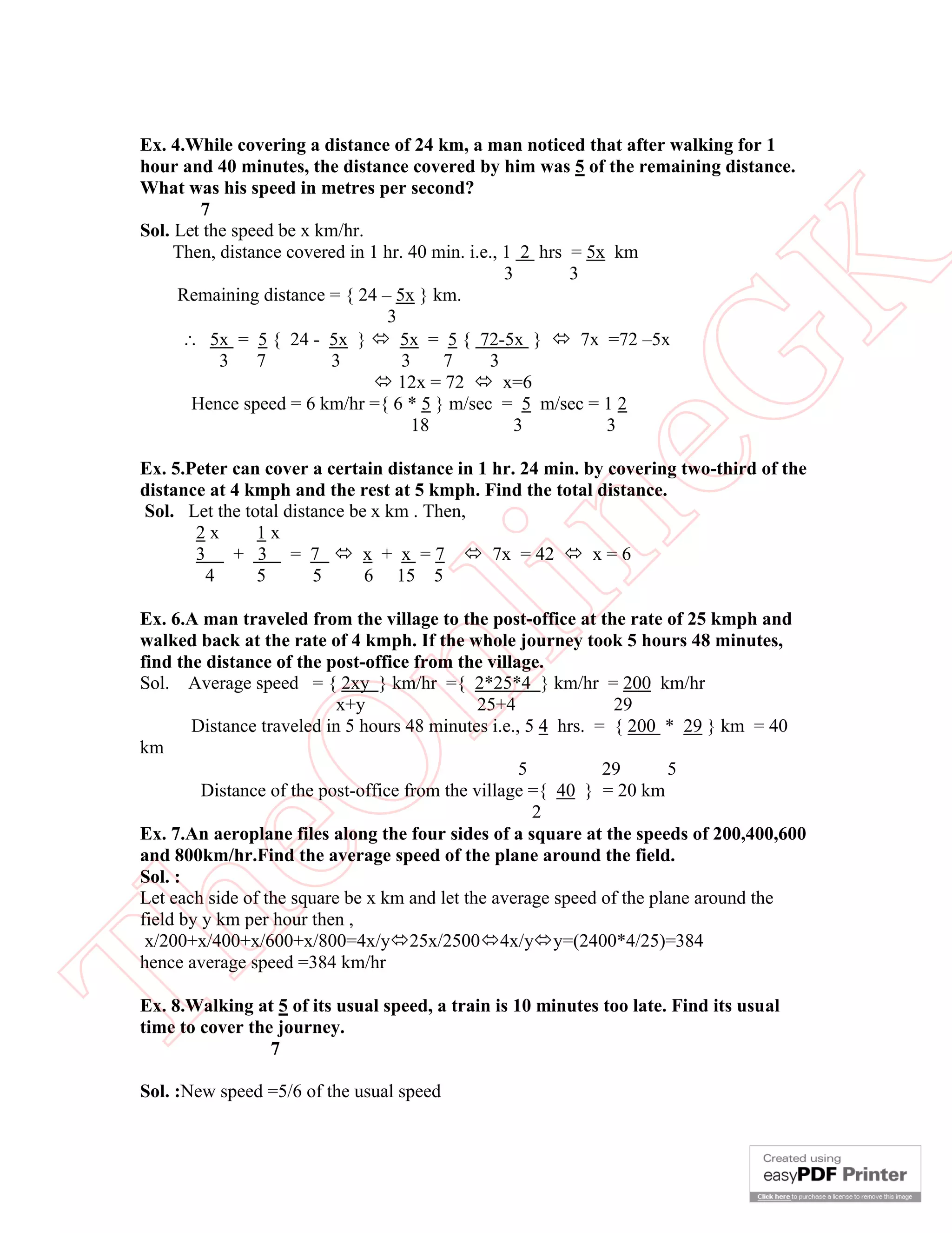 17. time & distance | PDF
