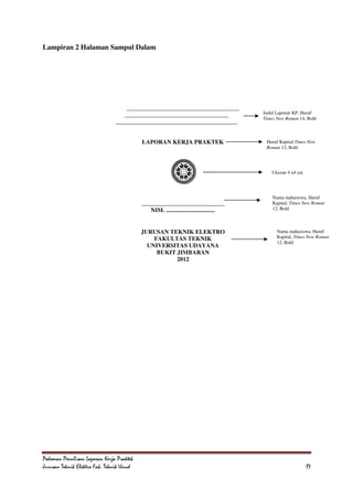 17 1344156746-pedoman penulisan laporan kerja praktek v1 | PDF