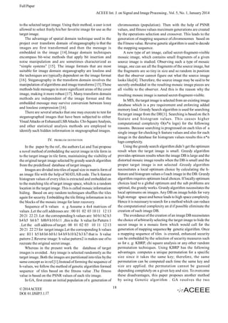 Genetic Algorithm based Mosaic Image Steganography for Enhanced Security | PDF