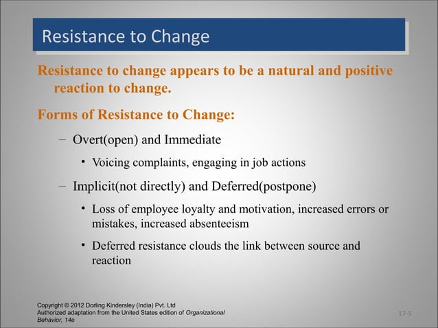 Organizational Change and Stress Management