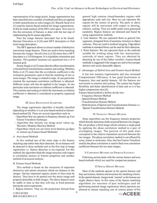 Comparison of various Image Registration Techniques with the Proposed Hybrid System | PDF | 3-D ...