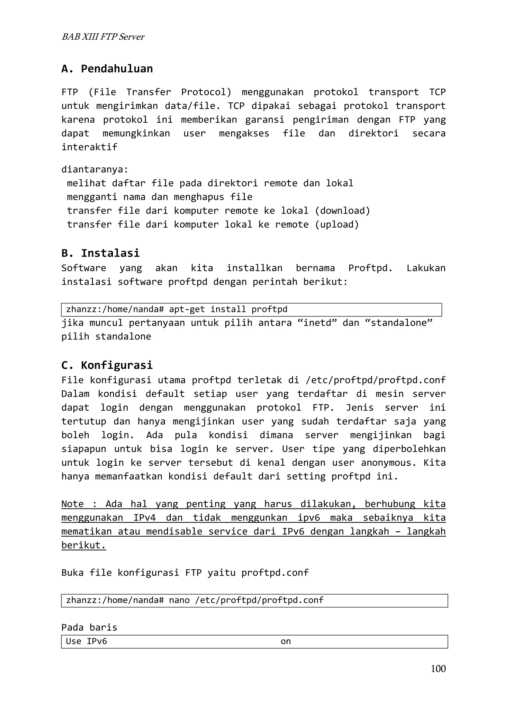 konfigurasi ftp | PDF