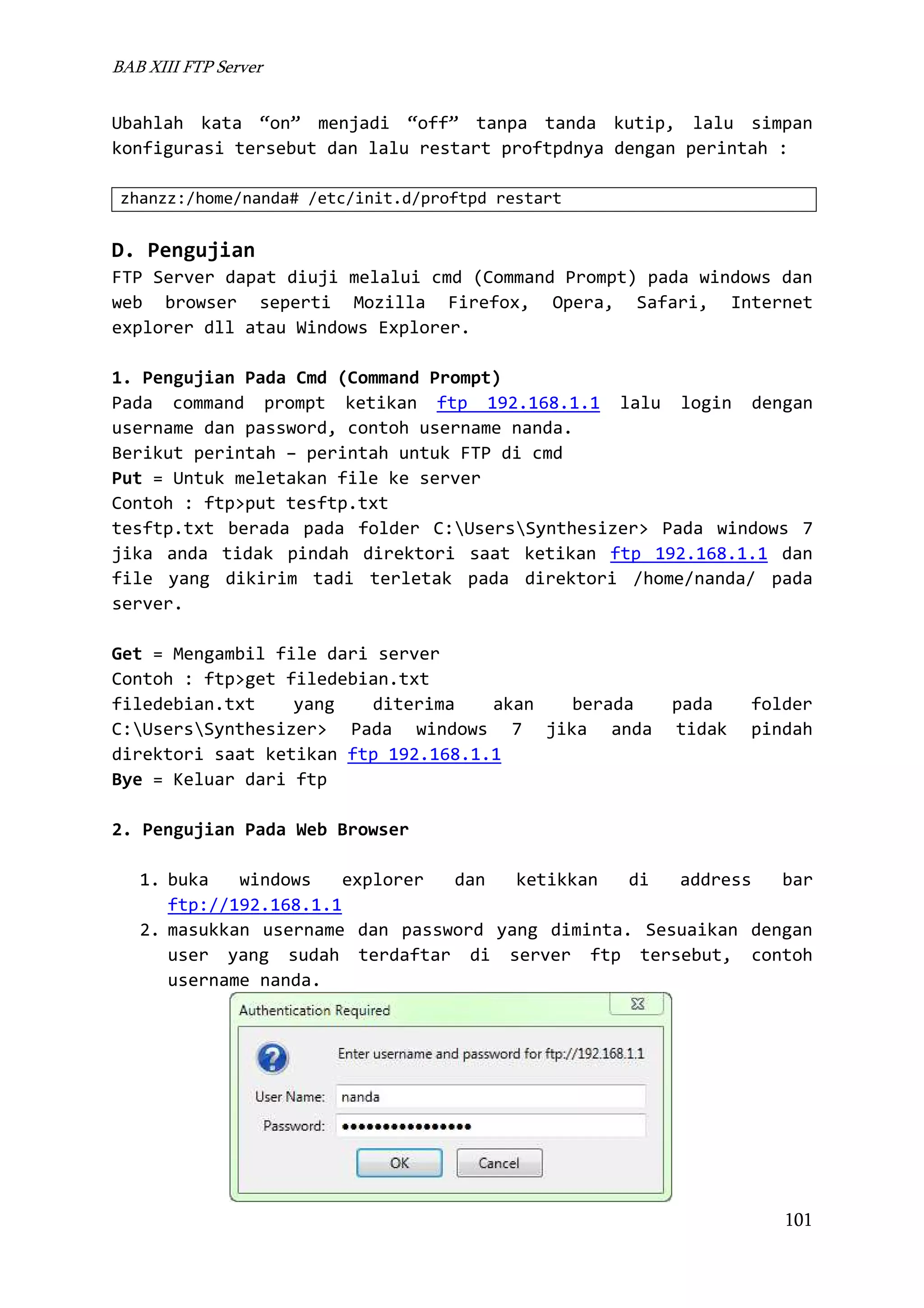 konfigurasi ftp | PDF