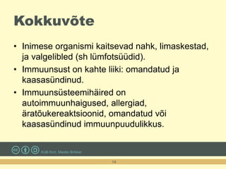 17.immuunsüsteem inimese kaitsemehhanismid | PPTX