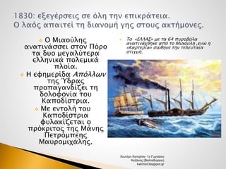 Ενότητα 17: Ο Ι. Καποδίστριας ως κυβερνήτης της Ελλάδας (1828-1829). Η ...