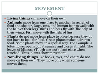 17.living and non living things | PPTX