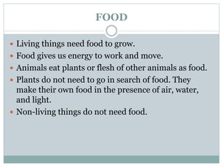 17.living and non living things | PPTX