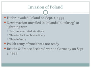 Europe Goes to War | PPT