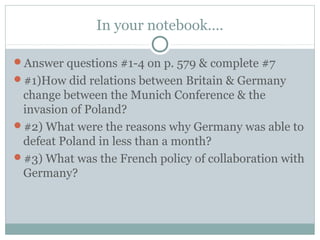 Europe Goes to War | PPT