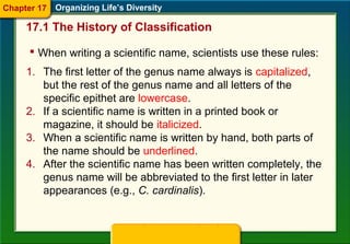 17.1 The History of Classification | PPT