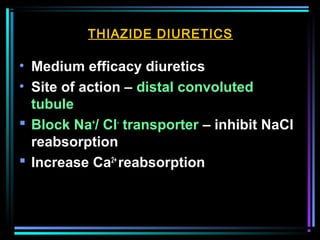 17.diuretics | PPT | Endocrine and Metabolic Diseases | Diseases and ...