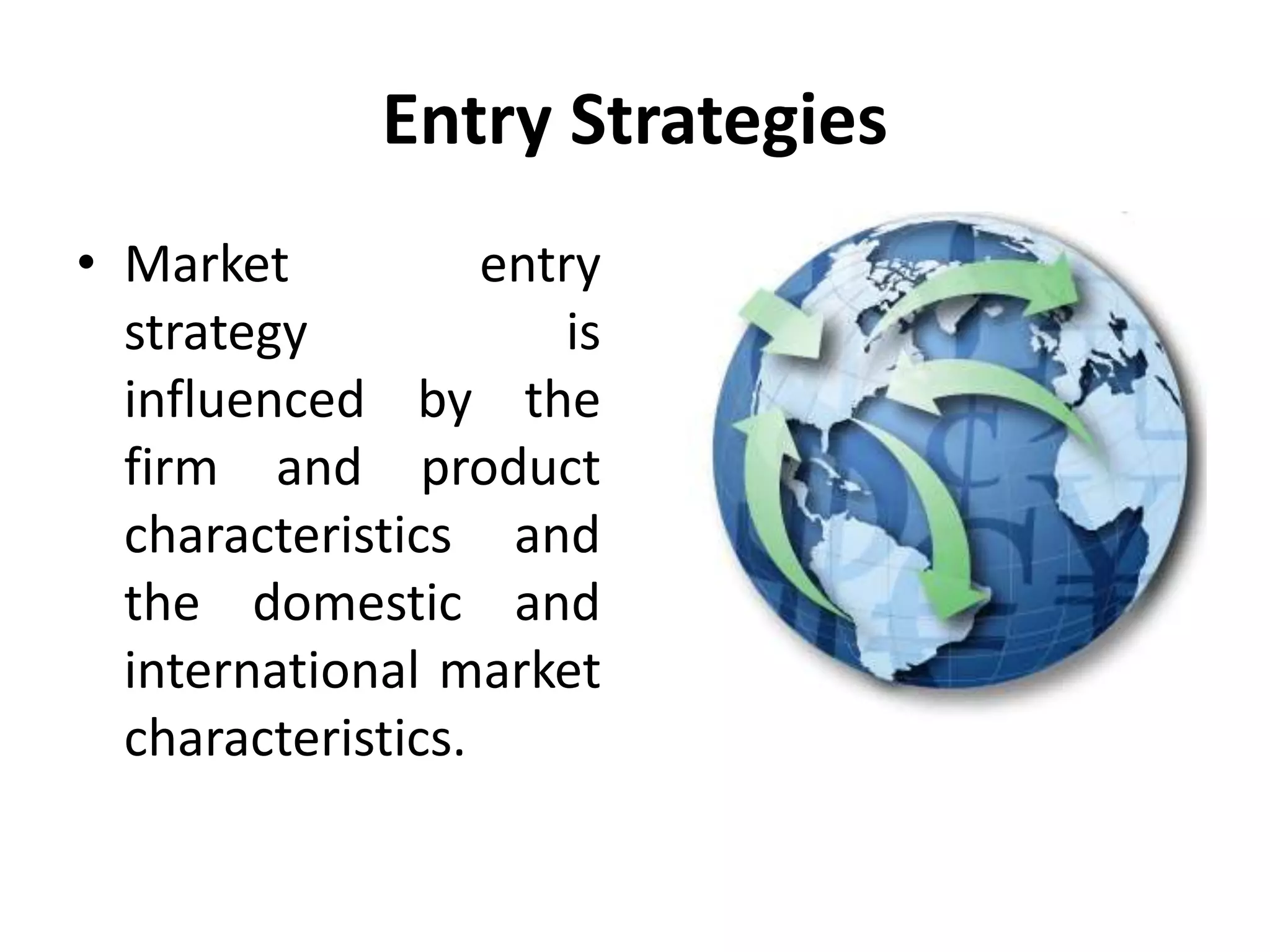 Indirect exporting - entry strategies - corporate management ...