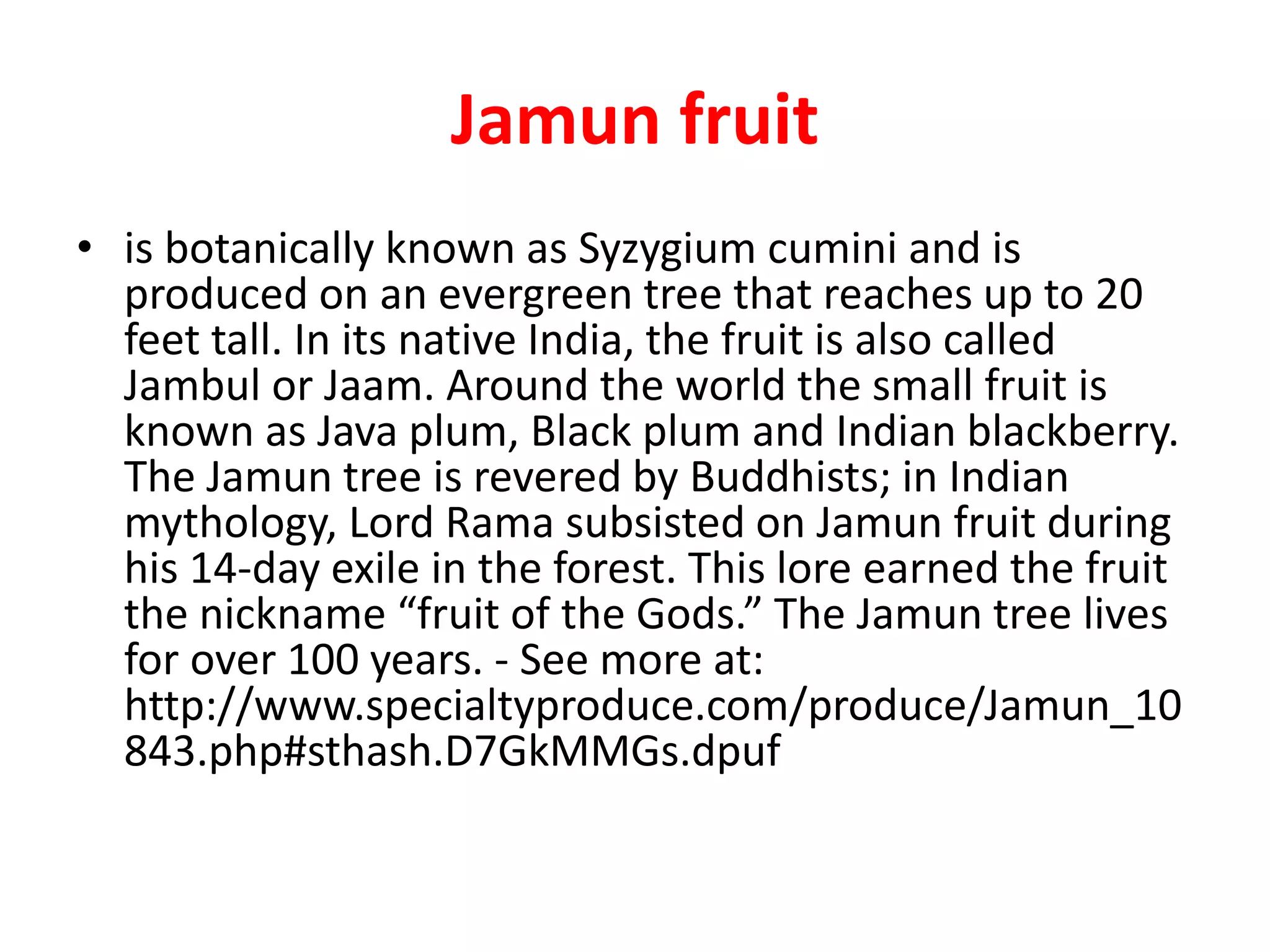 17.jamun varities in the world By Allah dad Khan | PPTX