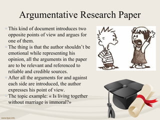 Types of Research Papers | PPT