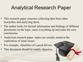 Types of Research Papers | PPT