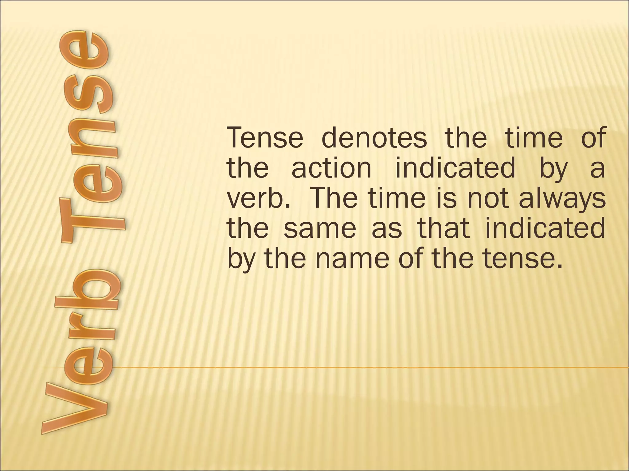 Tense Class 5 | PPT