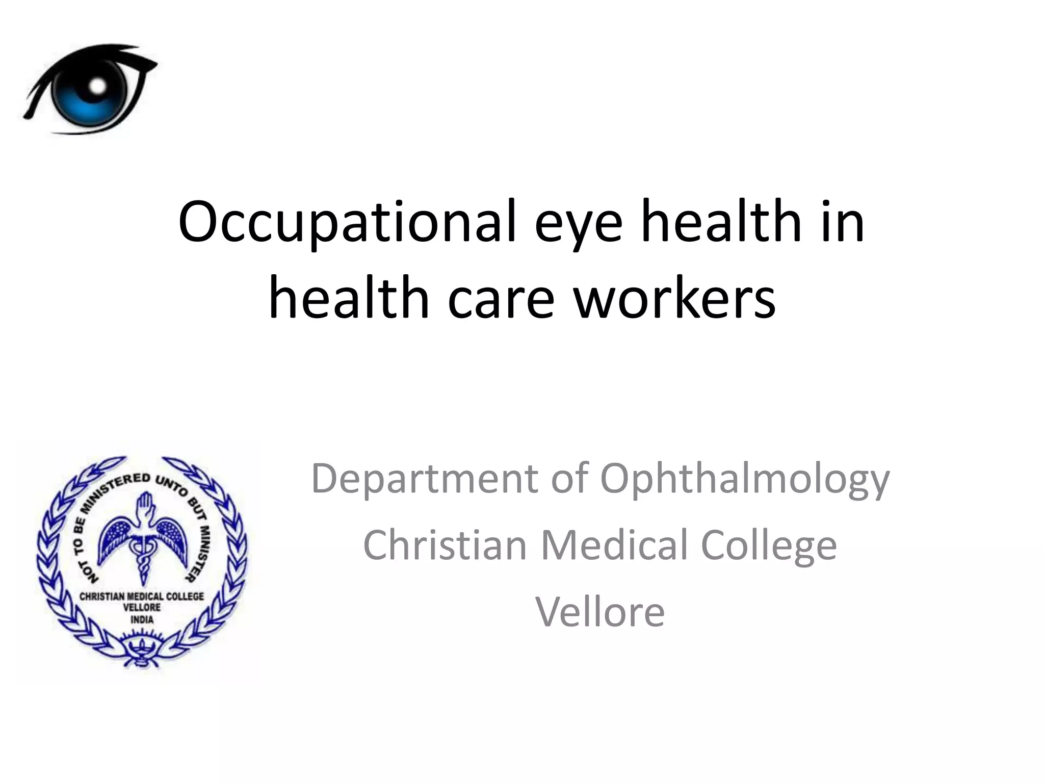 Occupational eye injuries and management | PDF