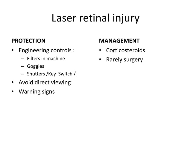 Occupational eye injuries and management | PDF | Eye and Vision ...