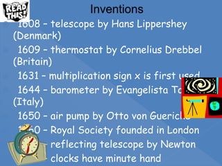 17th Century Mathematics | PPT