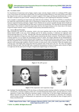 Facial Expression Recognition Using Local Binary Pattern and Support Vector Machine | PDF
