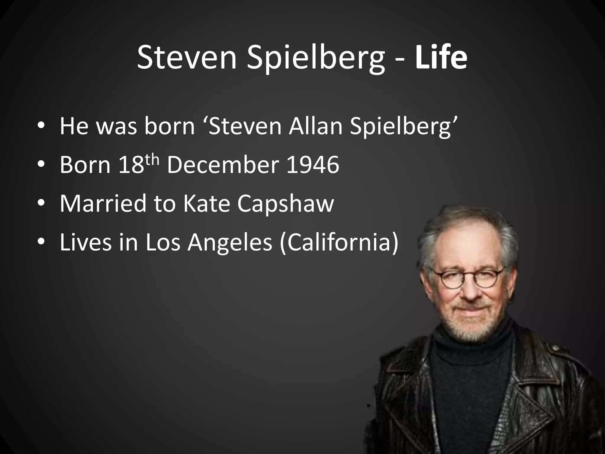 Director Study - Steven Spielberg | PPTX