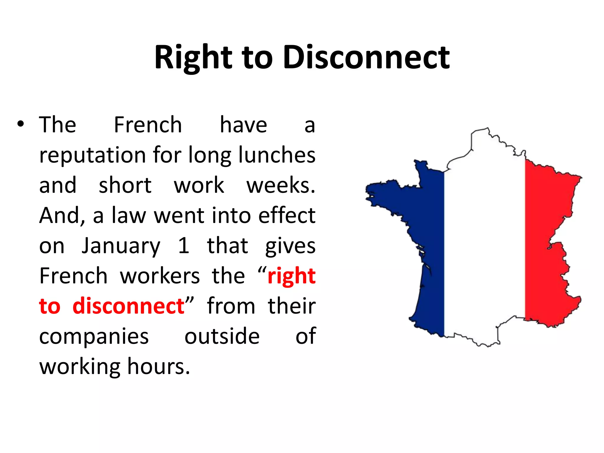 Right to disconnect - Human Resource Management - Manu Melwin Joy | PPTX