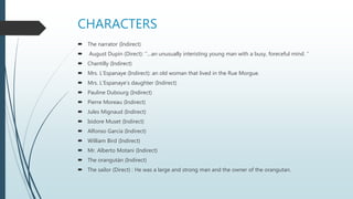 17.The murders in the rue morgue by Edgar Allan Poe | PPT