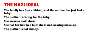 HISTORY YEAR 10: WOMEN IN THE NAZI STATE | PPT