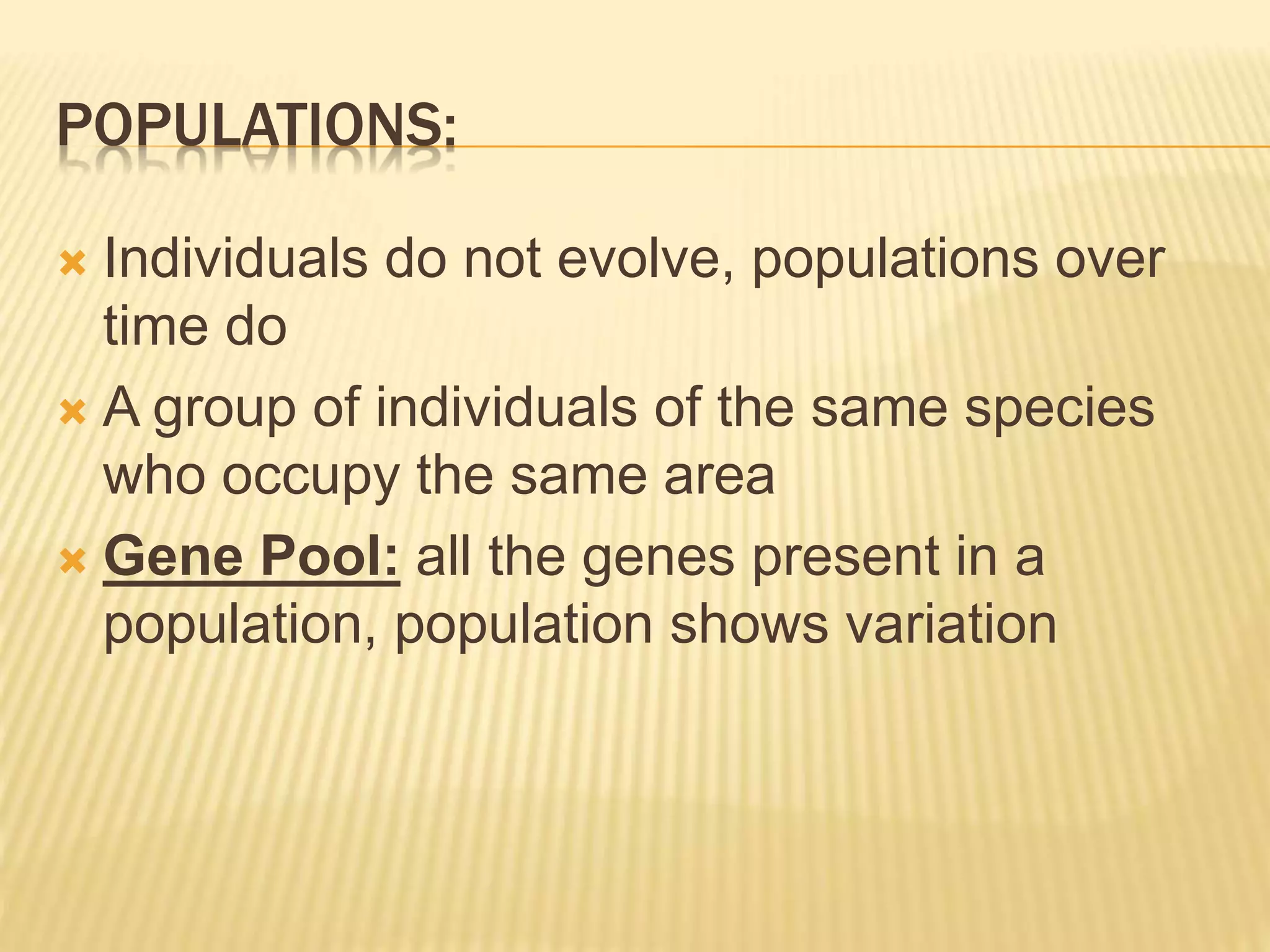 Evolution Notes | PPTX