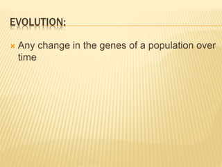 Evolution Notes | PPTX