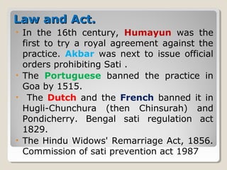 17. the practice of sati prevention act, 1988 gp2 | PPT