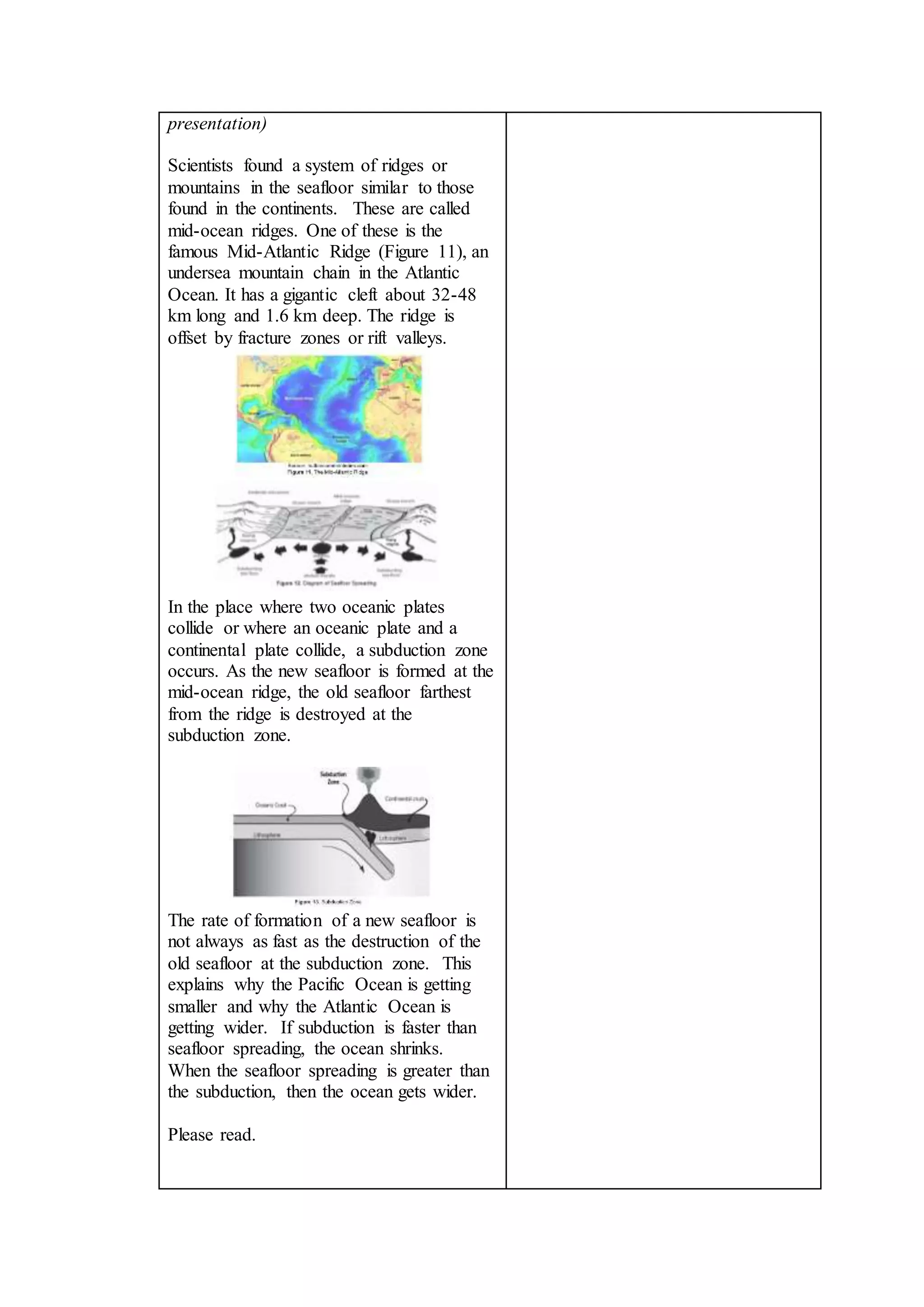 17. the seafloor spreading | DOCX